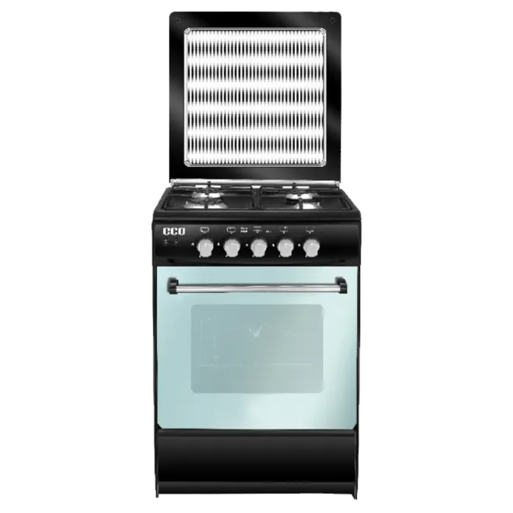 Unionaire Gas Cooker 4 Burners 55*55 Eco Black Grill Cf55ebap426ecop2w ...
