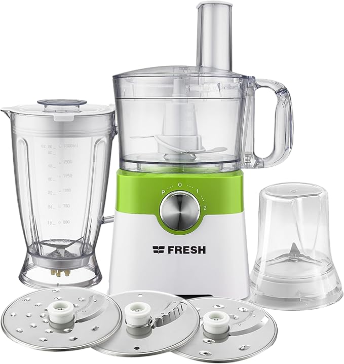 Fresh FP402 Food Processor 7 In 1 1000W,Assorted Colors – Cairo Drop